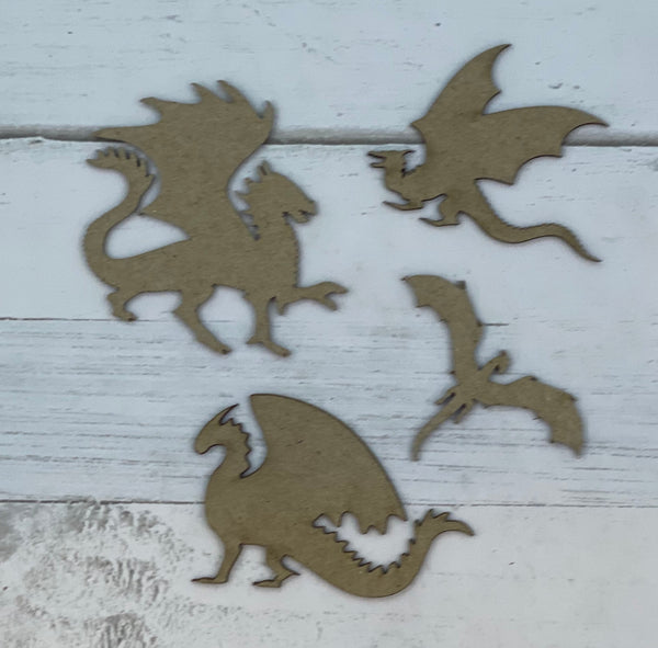 Dragon Set 1 - Chipboard – Zippy Laser Designs